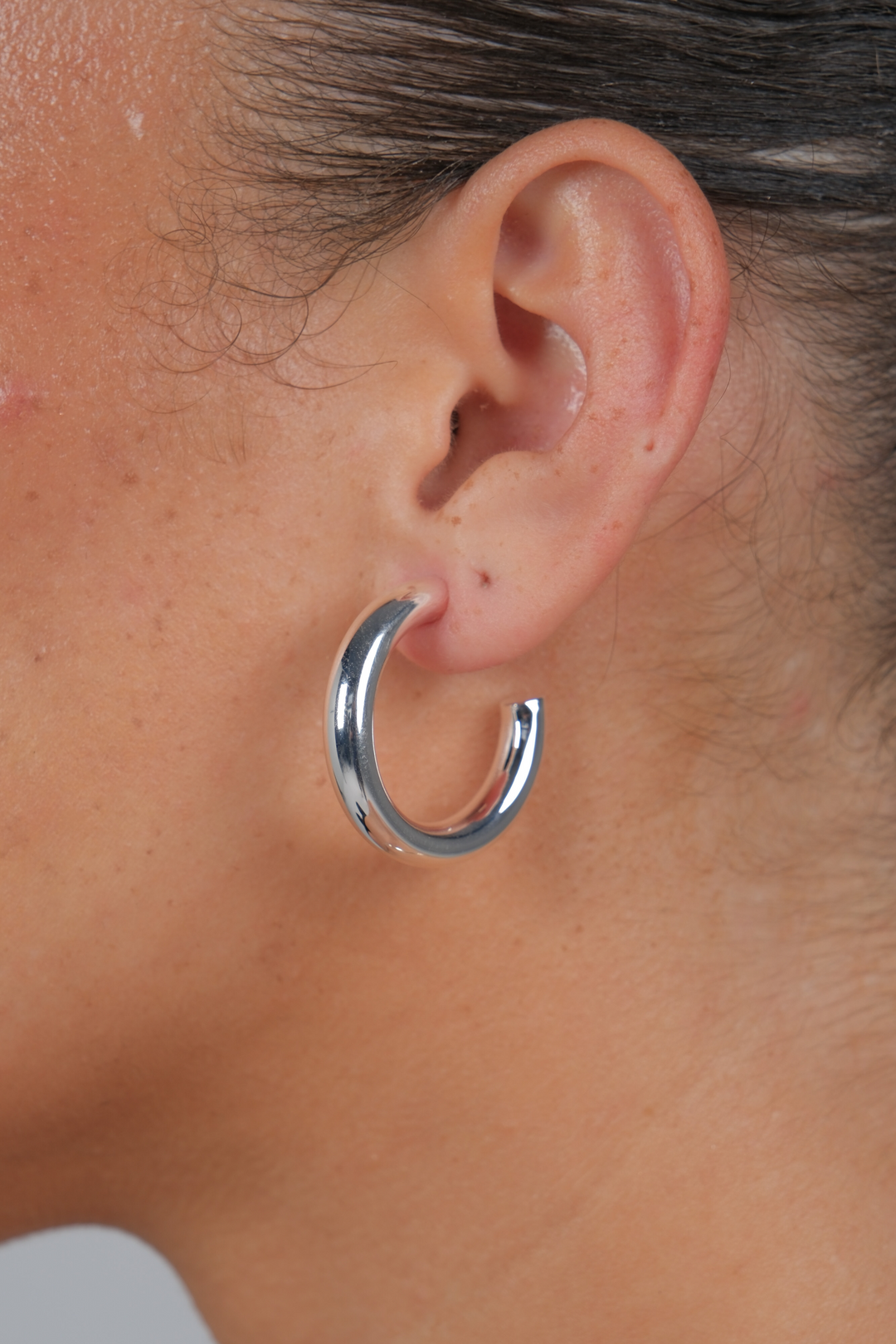 Hailey Hoops | Silver – Jaz Hand Made