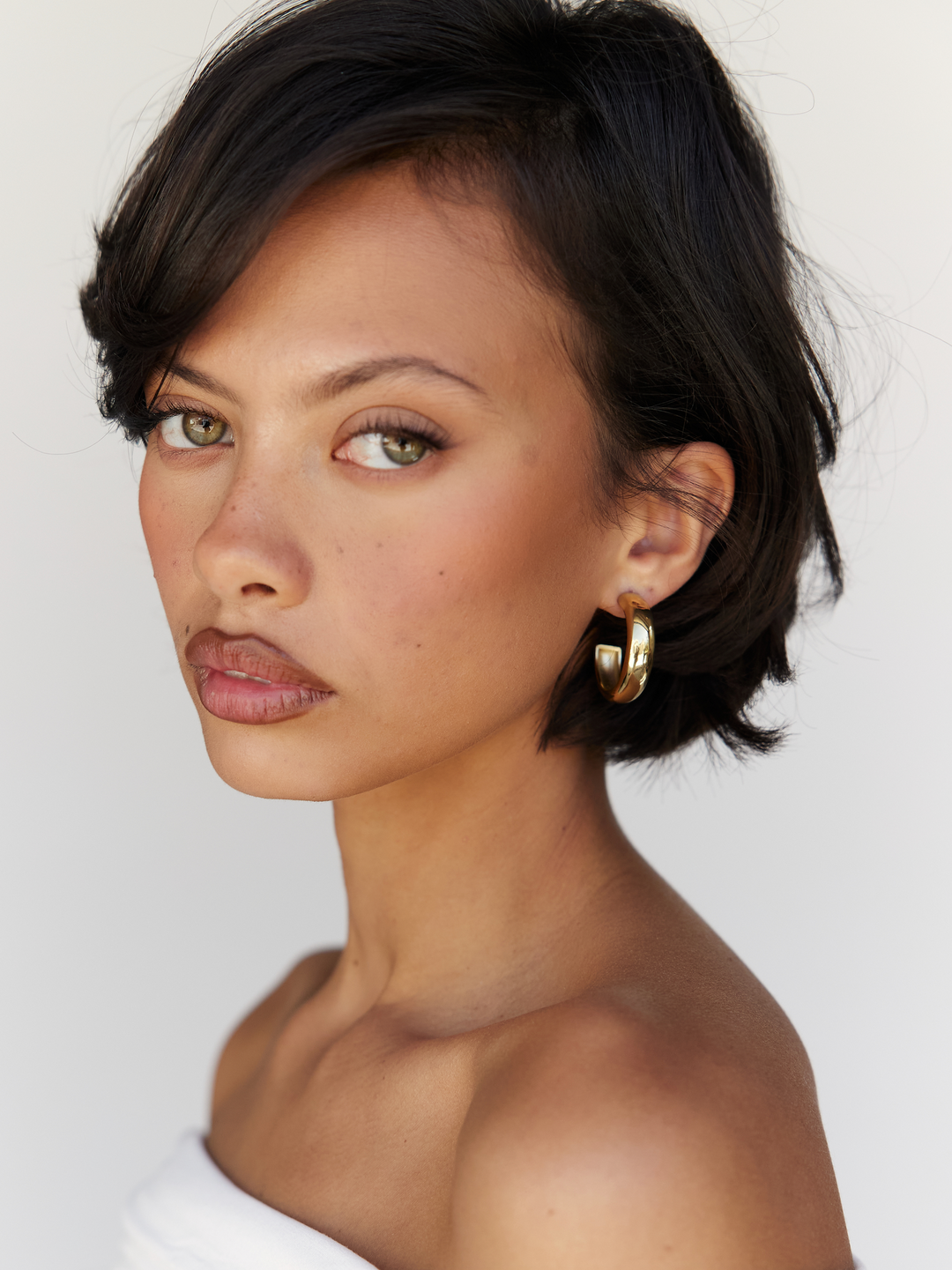 Santorini Hoops | Gold – Jaz Hand Made